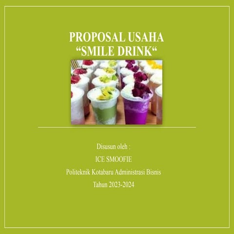 Proposal Usaha Produk Smile Drink.pptx