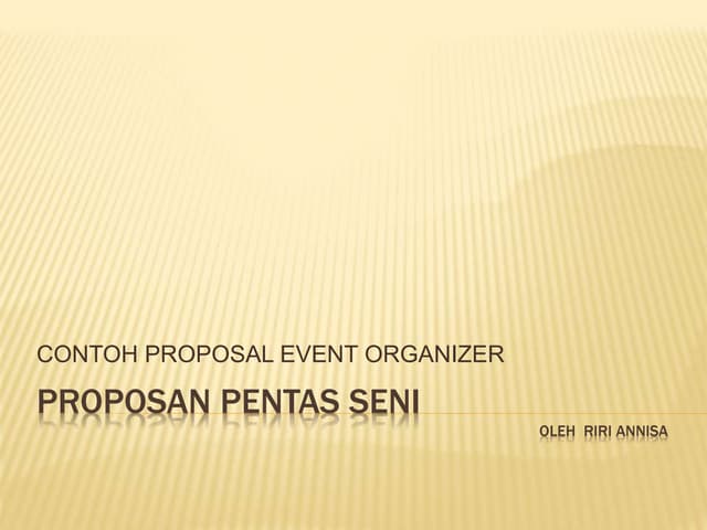Proposal pentas seni | DOCX