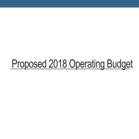 Proposed 2018 Budget Highlights | PPT