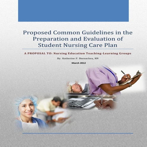 Proposed common guidelines in the preparation and evaluation of student ...