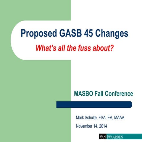 Gasb 75 preparing for opeb overhaul | PPTX