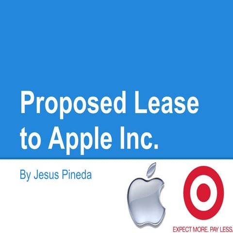 Proposed lease to apple (1) | PDF | Business | Business and Finance