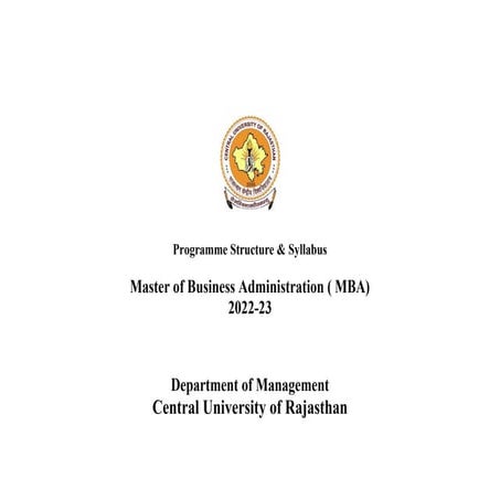 Proposed MBA Programme Structure & Syllabus, 2022-23_1.pdf