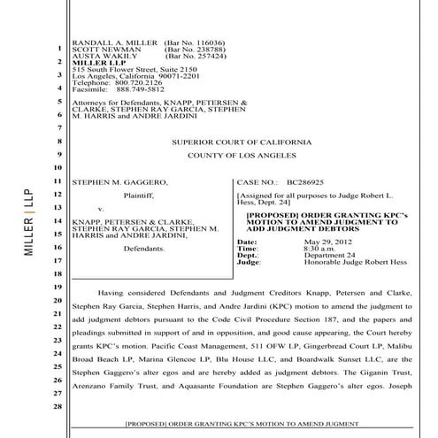 [Proposed] order | PDF