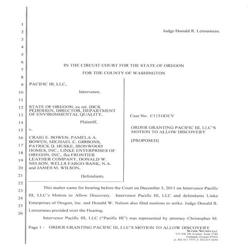 Motion to allow discovery | PDF