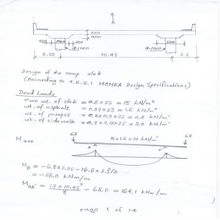 Bridge ramp slab design Jabal Al Noor Mecca | PDF | Rail Travel ...