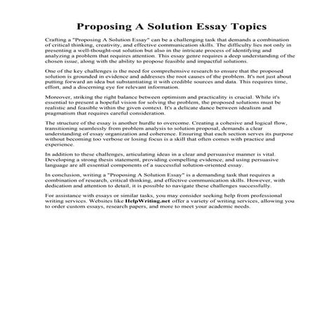 Proposing A Solution Essay Topics.pdf