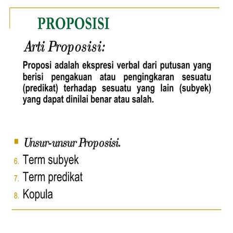 Proposisi | PPT