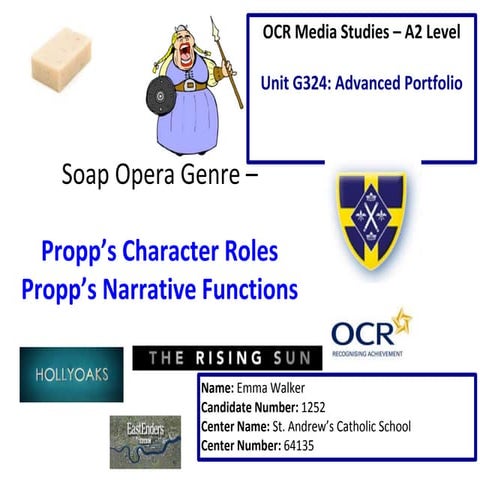 Propp's character roles and narrative functions | PPTX