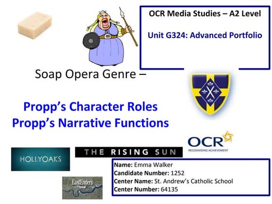 Propps Character Roles and Narrative Functions - Sean Wayne | PPT