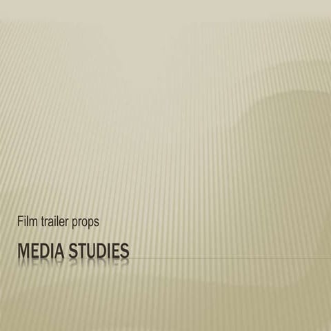 Film magazine shots | PPTX