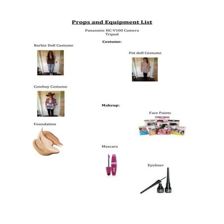 Recce shots of location | DOCX