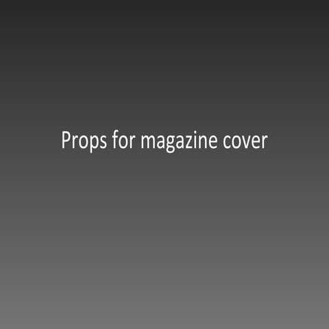 Props for magazine cover 4 | ODP