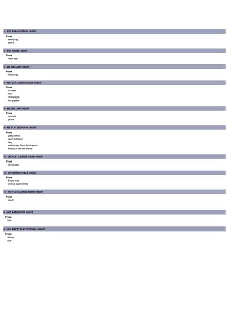 script breakdown example | PDF