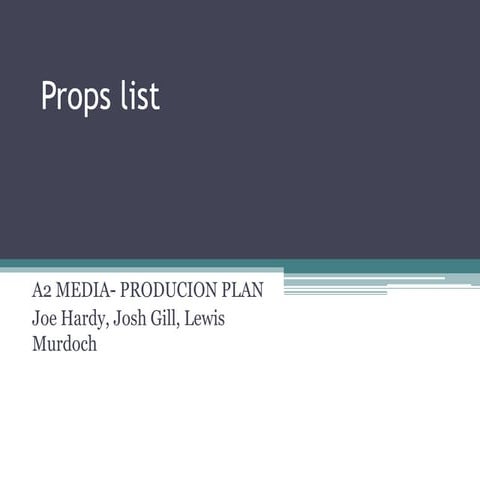 Props list | PPTX