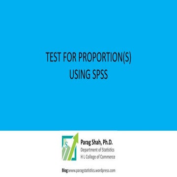 Proportion test using Chi square | PPT