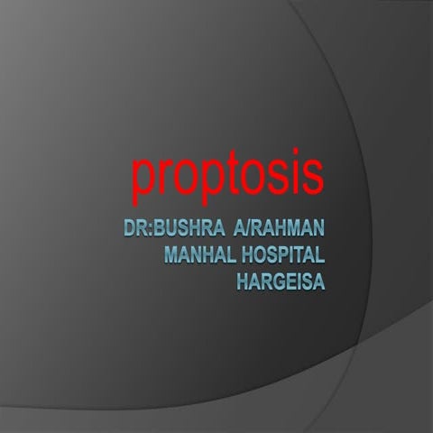 Proptosis | PPTX