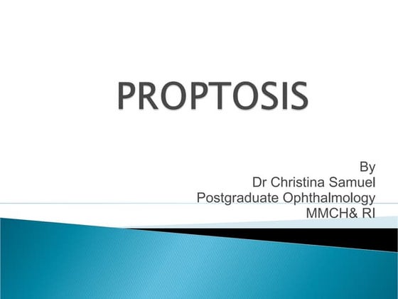 Ptosis | PPTX | Eye and Vision Conditions | Diseases and Conditions