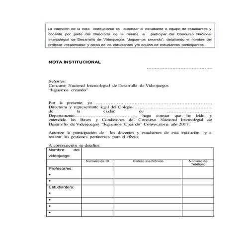 Nota institucional | DOCX