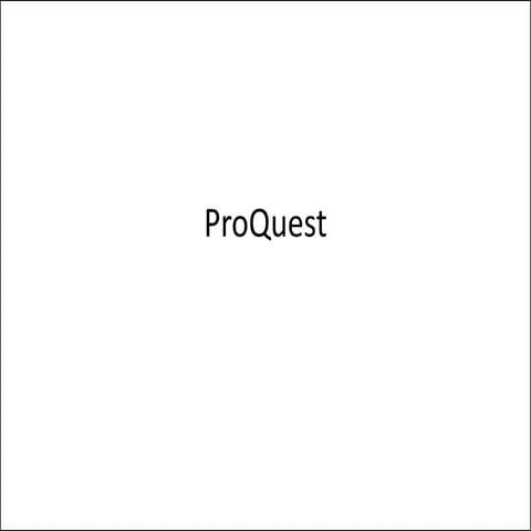 ProQuest Article Database | PDF