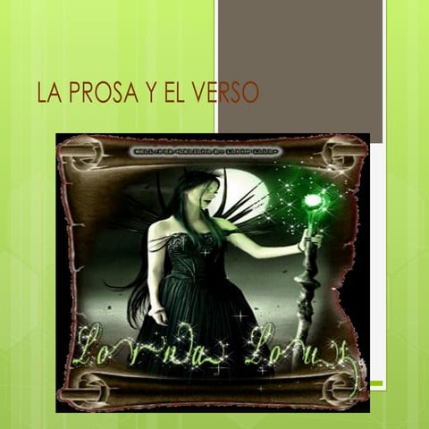 prosa-y-verso EJERCICIOS Y CONCEPTOS BASICOS | PPTX