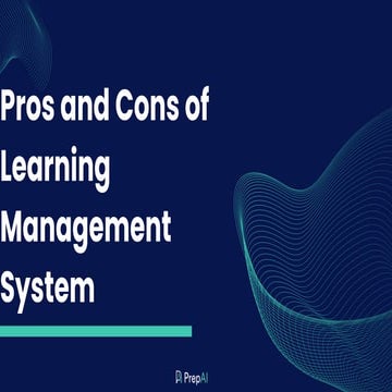 Learning Management Systems: The pros and cons of open-source LMSs | PPTX