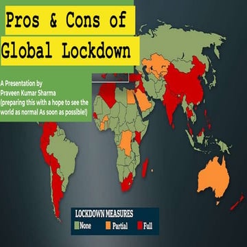 Pros and cons of Global lockdown | PPT