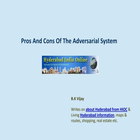 Pros And Cons Of The Adversarial System | PPTX