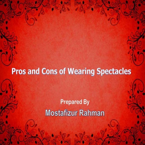 Ophthalmic lenses | PPTX