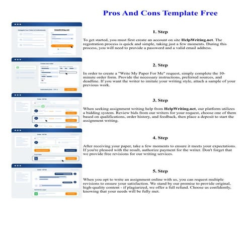 Pros And Cons Template Free | PDF