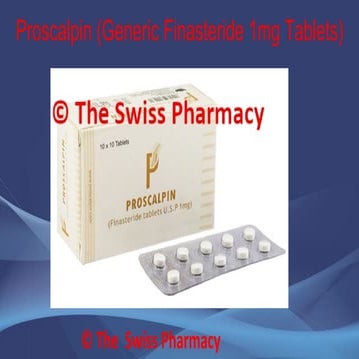 Proscalpin (Generic Finasteride 1mg Tablets) | PDF