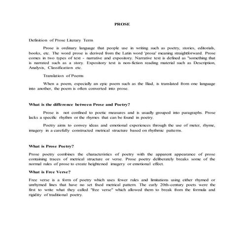 Prose And Poetry Analysis Poetry And Prose Open Mic And Discussion