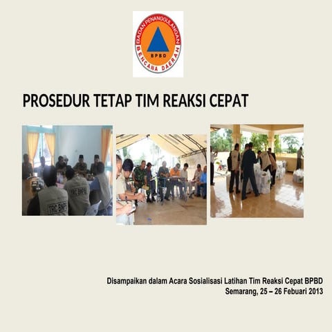 prosedur-tetap-trc penanggulangan bencana.ppt