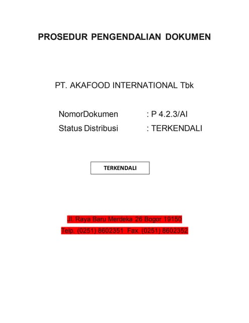 Format penomoran dokumen internal dan eksternal | DOCX