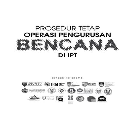 Prosedur tetap operasi (sop) pengurusan bencana di ipt | PDF