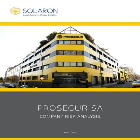 Prosegur - Brief report stakeholder interviews - April 2016 | PDF