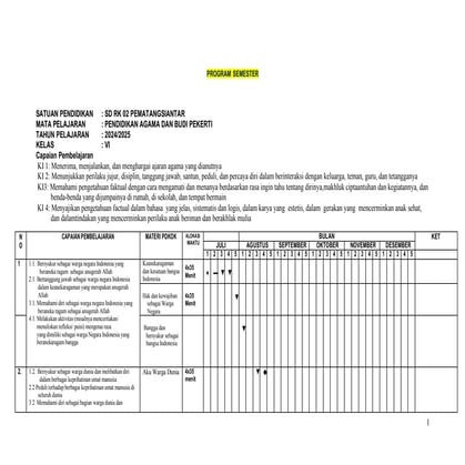 PROSEM AGAMA KATOLIK KELAS 6 SEMESTER GANJIL | PDF