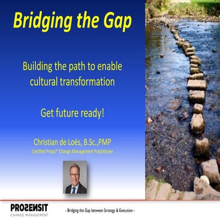 Bridging the Gap - Building the path to enable cultural transformation ...