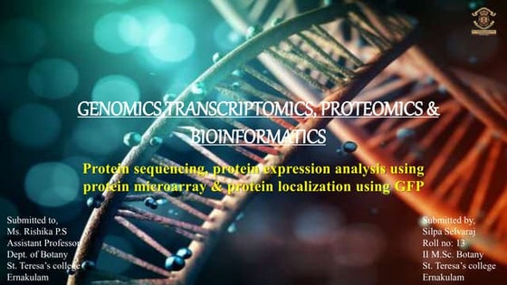 Sequencing of protein | PPTX
