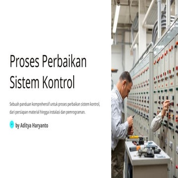 Proses Perbaikan Sistem Kontrol dasasasas | PPTX