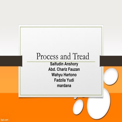 Proses and thread | PPT