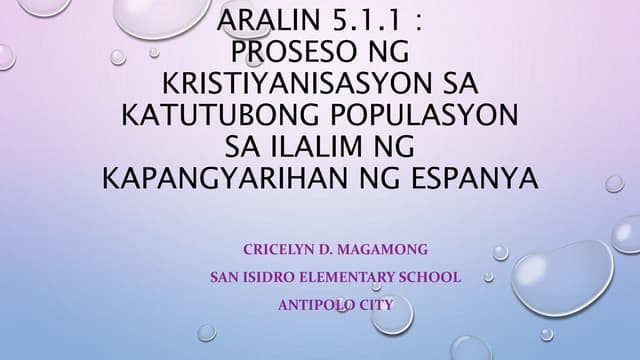 Paraan ng Pagtugon ng mga Fil sa kolonyalismong Espanyol | PPTX