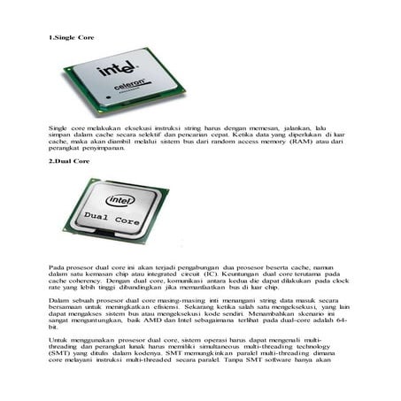 Pengertian dan cara kerja processor | DOCX
