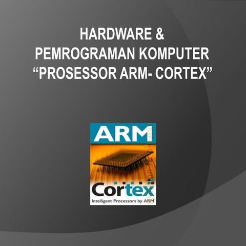 ppt Prosesor arm cortex | PPT