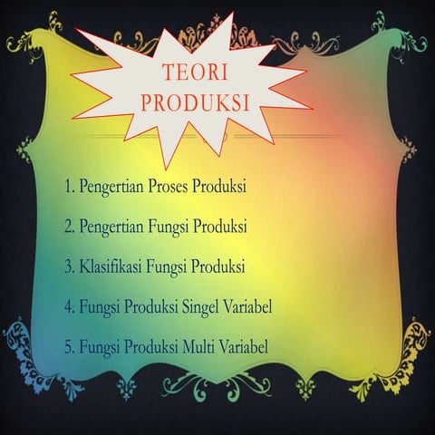 Proses produksi | PPT