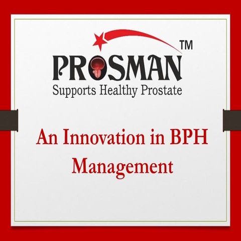 Prosman supports healthy prostate | PPTX