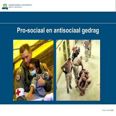 Sociale psychologie van agressie en prosociaal gedrag | PPT | Science