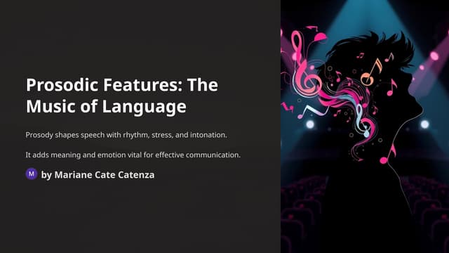 Prosodic features of speech | PPTX