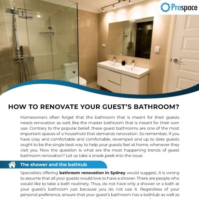 HOW TO RENOVATE YOUR GUEST’S BATHROOM? | PDF