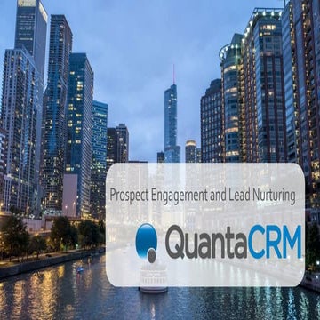 Prospect Engagement and Lead Nurturing with CRM for Sales | PPT